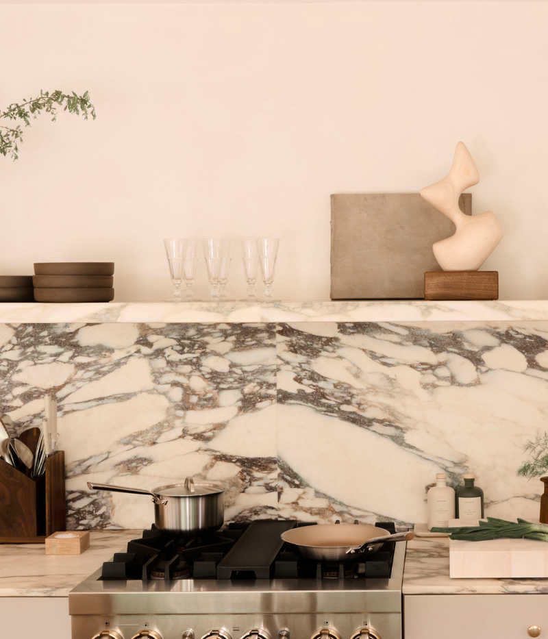 The NINES: How to Style Decorative Kitchen Shelves That Don't Compromi ...